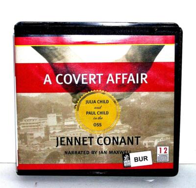 BOOK/AUDIOBOOK CD Jennet Conant History Julia Child OSS A COVERT AFFAIR ...