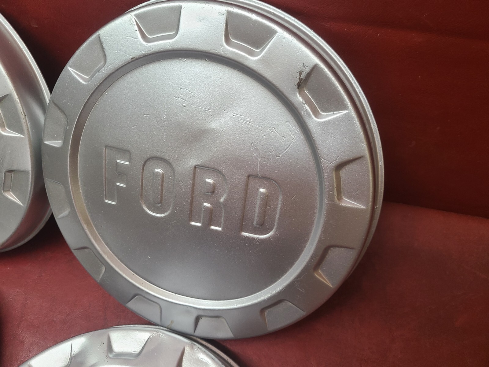 1961-1966 FORD F100 F150 TRUCK Bottle Cap Hubcap Dog Dish 8" CLIP SET ...