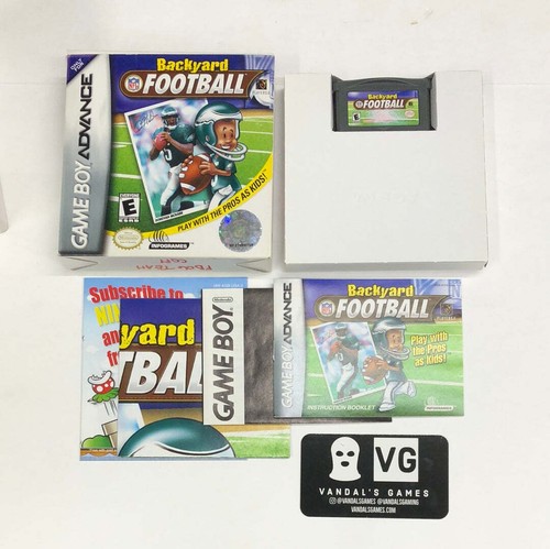 GBA - Backyard Football Nintendo Gameboy Advance Complete #2697 ...