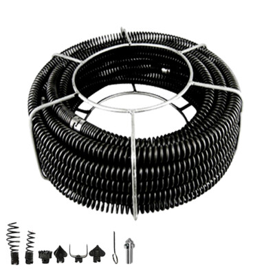 Plumber Drain Snake Pipe Pipeline Sewer Cleaner 12M w 6 Drill Bit for ...