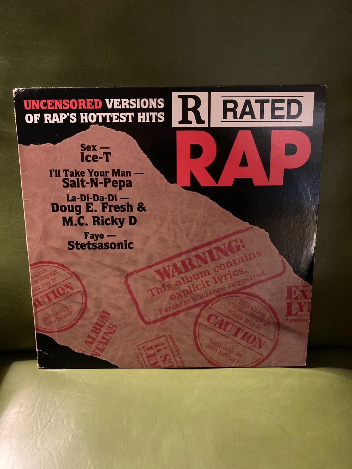 Uncensored Versions of Rap’s Hottest Hits - R Rated Rap - LP Vinyl Ice ...