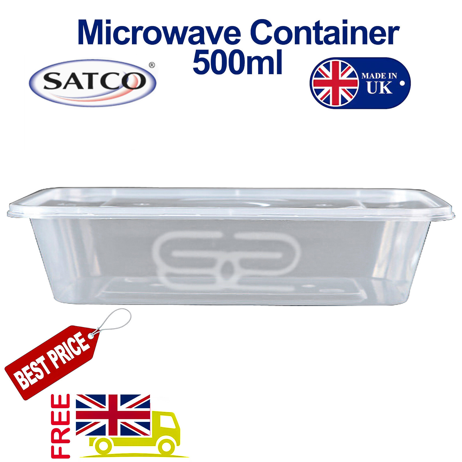 Satco Clear Plastic Food Containers With Lids Microwave Freezer Safe ...