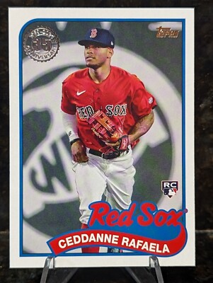 CEDDANNE RAFAELA ROOKIE 2024 Topps Series 1 1989 35 Boston Red Sox RC ...