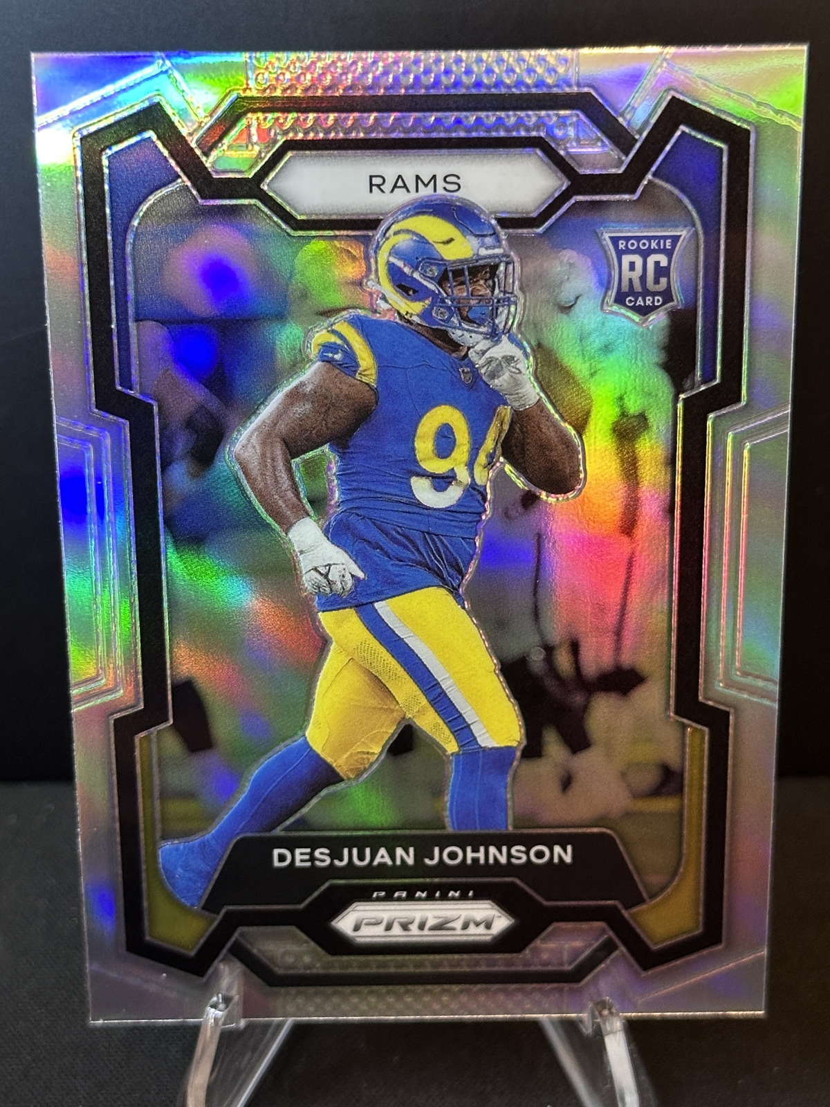 2023 Panini Prizm #356 Desjuan Johnson Silver Prizm RC Los Angeles Rams ...