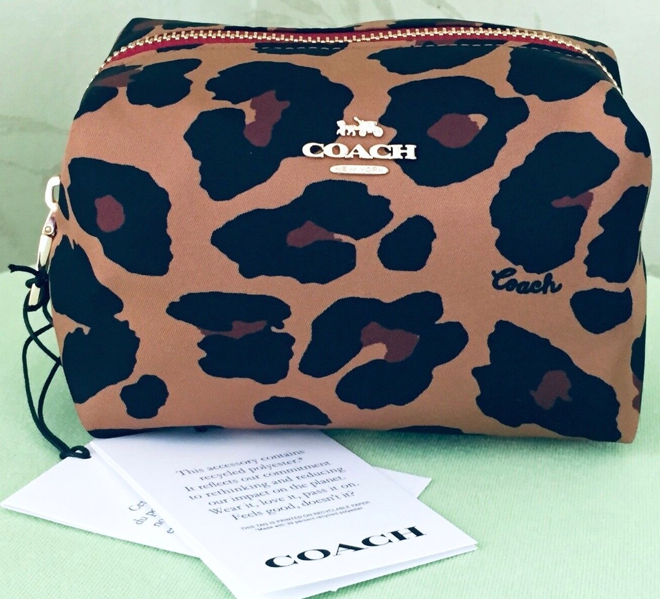 Coach Leopard Makeup Bag | Saubhaya Makeup