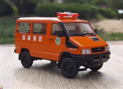 for Iveco Off-road NJ2045 4x4 Vehicle Forest Fire Painting 1/43 Scale ...