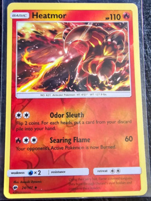 Pokémon TCG Burning Shadows Heatmor 24/147 Reverse Holo Ultra Rare | eBay
