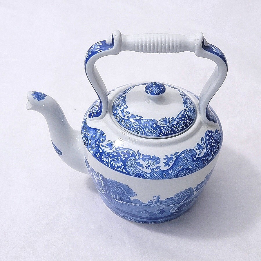 Spode England Blue "Italian" Miniature Kettle 378 | eBay