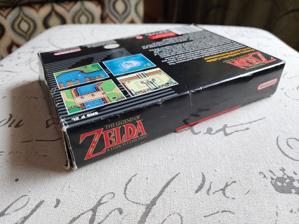 Zelda: A link to the Past SNES with box, manual, poster | eBay