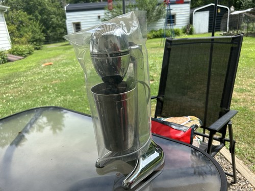 Vtg. Chrome Hamilton Beach Drink Master Milk Shake Maker Mixer Model ...