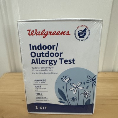 Walgreens Indoor Outdoor Allergy Test. 1 Kit New Sealed Private Home ...