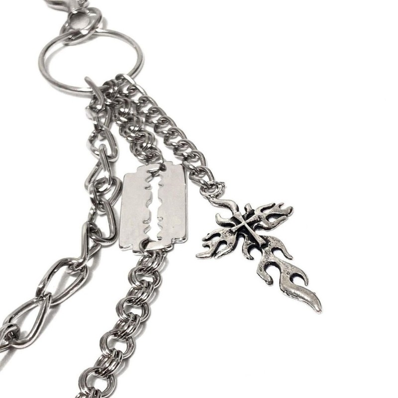 Cross Pendant Pants Chain Jeans Keychains for Men Women Unisex Waist ...