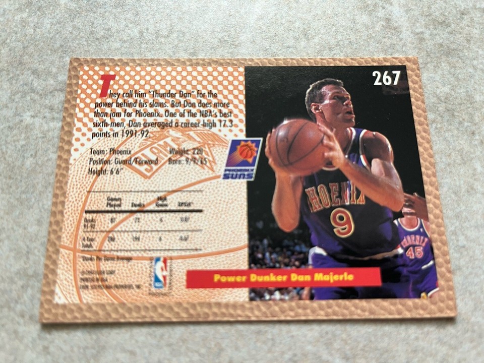 1992-93 Fleer #267 Dan Majerle Slam Dunk NBA Phoenix Suns | eBay