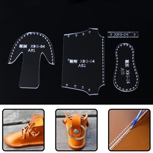 Leather Shoes Acrylic Templates Handmade Mold DIY Boots Template Sewing ...