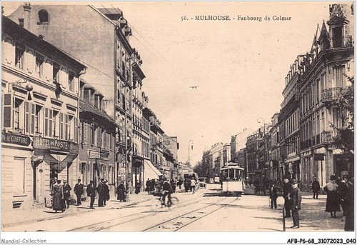 AFBP6-68-0613 - MULHOUSE - faubourg de COLMAR TRAMWAY | eBay