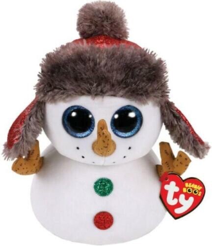 Ty Beanie Babies 36410 Boos Buttons The Christmas Snowman Boo Buddy for ...