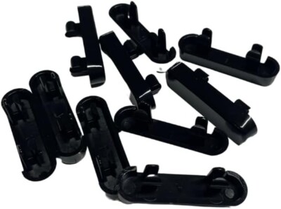 20x Black Face Drain Cap Double Glazing Window&Door Drainage Cover Cap ...