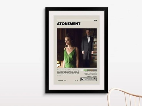 Atonement Retro Vintage Poster | Minimalist Movie Poster | eBay