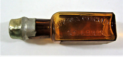 Vtg Luyties Homeopathic Pharm Corked Spongia Quack Medicine Bottle St ...