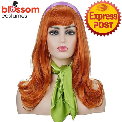N1279 Daphne Scooby Doo Adult Cosplay Wig Halloween Costume Party Hair ...