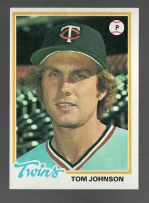 1978 Topps Tom Johnson Minnesota Twins #54 Near Mint or Better | eBay