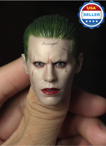 CUSTOM 1/6 scale Joker Head Sculpt Jared Leto Suicide Squad Batman for ...