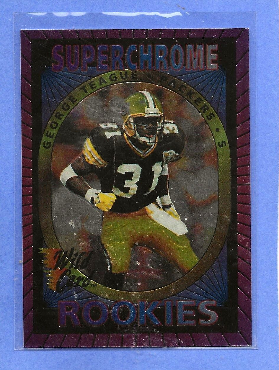 GEORGE TEAGUE - 1993 Wild Card Superchrome "Rookie" - #31 - Packers | eBay