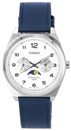 Casio Moon Phase Day/Date White Dial Japan Mov't Quartz MTP-M300L-7A ...