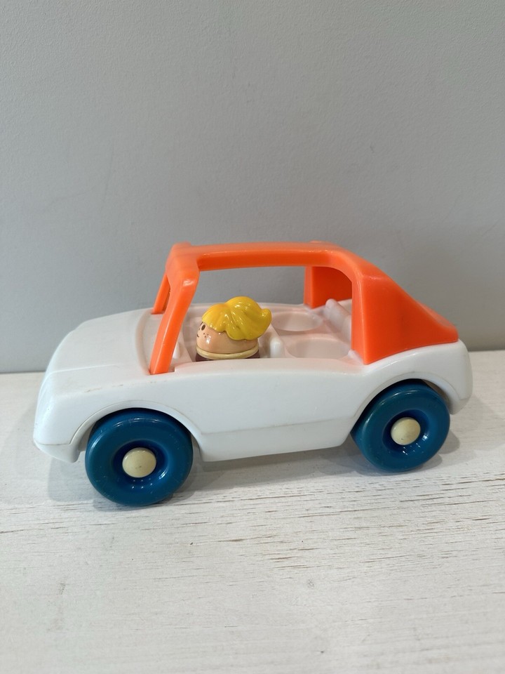 Vintage 1980s Little Tikes Toddle Tots White Family Car With Doll ...