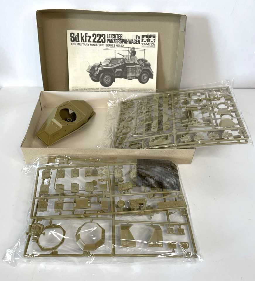 Tamiya 35268 Sd.Kfz. 223 Leichter Panzerspähwagen Parts are Sealed Made ...