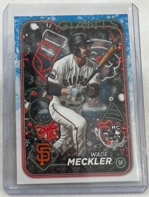Wade Meckler 2024 Topps Holiday Rookie Baseball card #H16 San Francisco ...