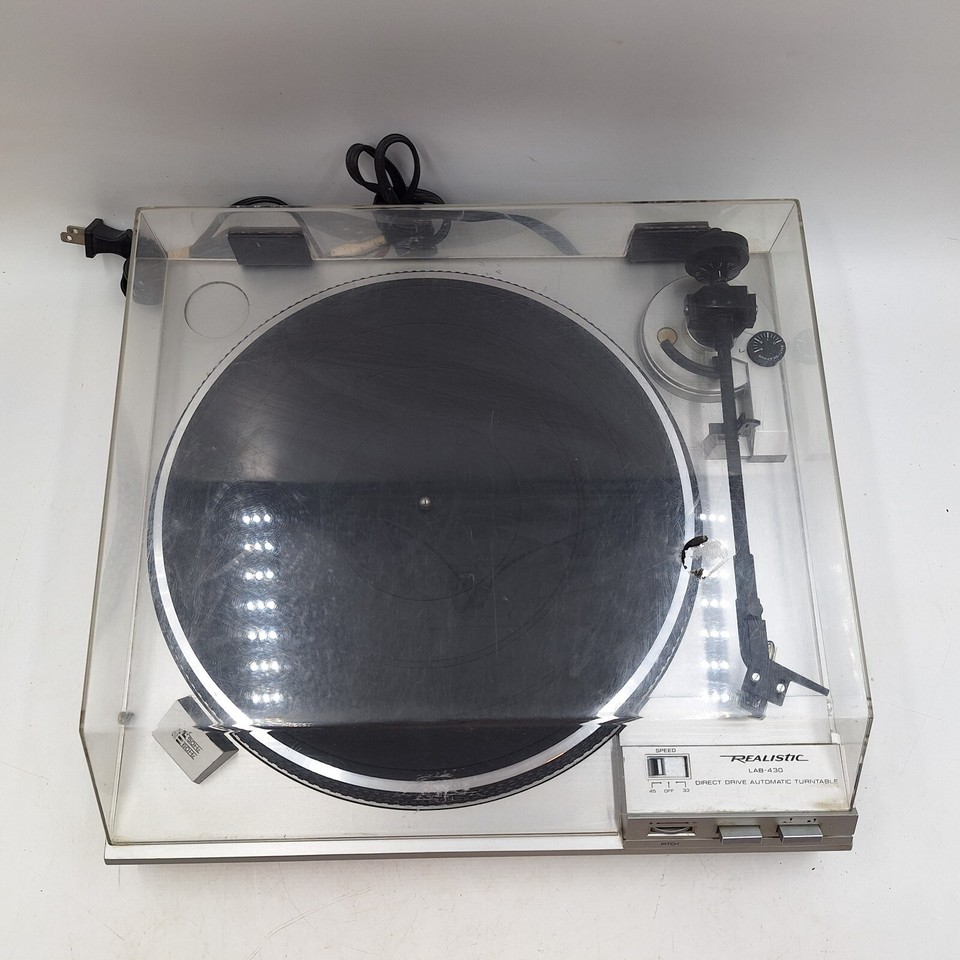 Realistic LAB-430 Turntable For Parts/Not Working | eBay