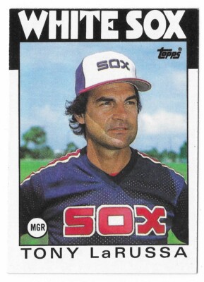 TONY LaRUSSA 1986 Topps Baseball # 531 Manager Chicago White Sox HOF NM ...