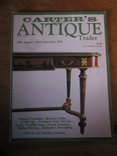 MAGAZINE CARTER'S ANTIQUE TRADER MAG AUGUST - SEPTEMBER 1991 *** MUST ...
