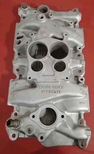 SBC FACTORY OEM GM ALUM. INTAKE MANIFOLD 14101074 Monte Carlo Corvette ...