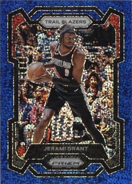 2023-24 Panini Prizm - Jerami Grant #70 Blue Sparkle Prizm /144 for ...