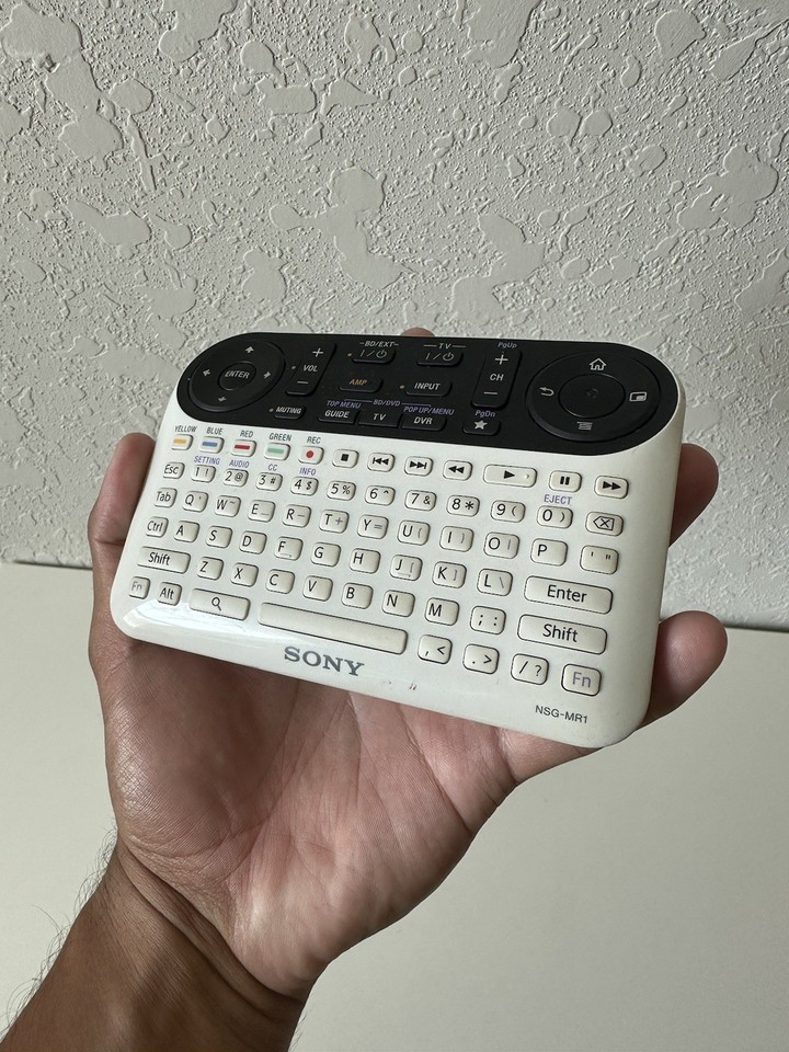 Genuine Sony NSG-MR1 Remote Control Qwerty Keyboard for BluRay NSZ-GT1 ...