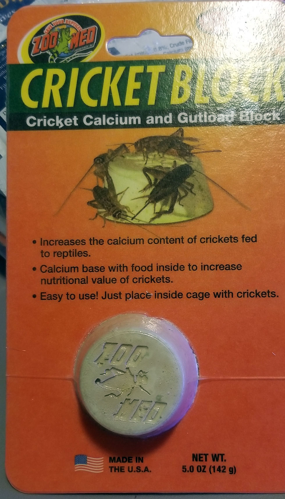 Zoomed Cricket Block - Cricket Calcium and Gut Load for reptiles | eBay