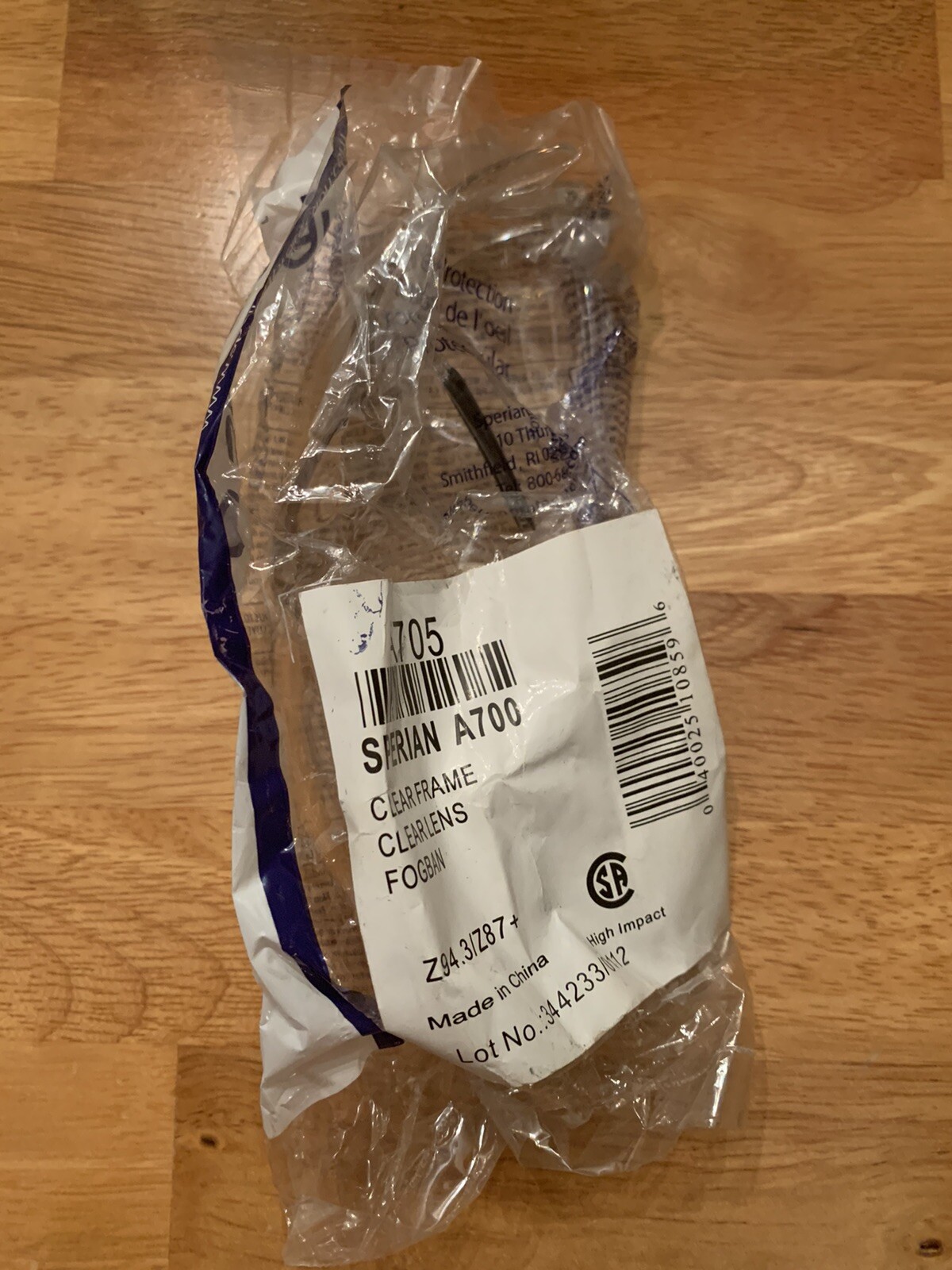 Case of 10 Honeywell uvex A705 A700 Anti-fog Safety Glasses With Clear ...