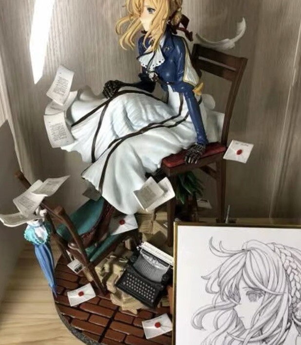 Anime 28cm Violet Evergarden Figure PVC Collection GK Statue Model Toys ...