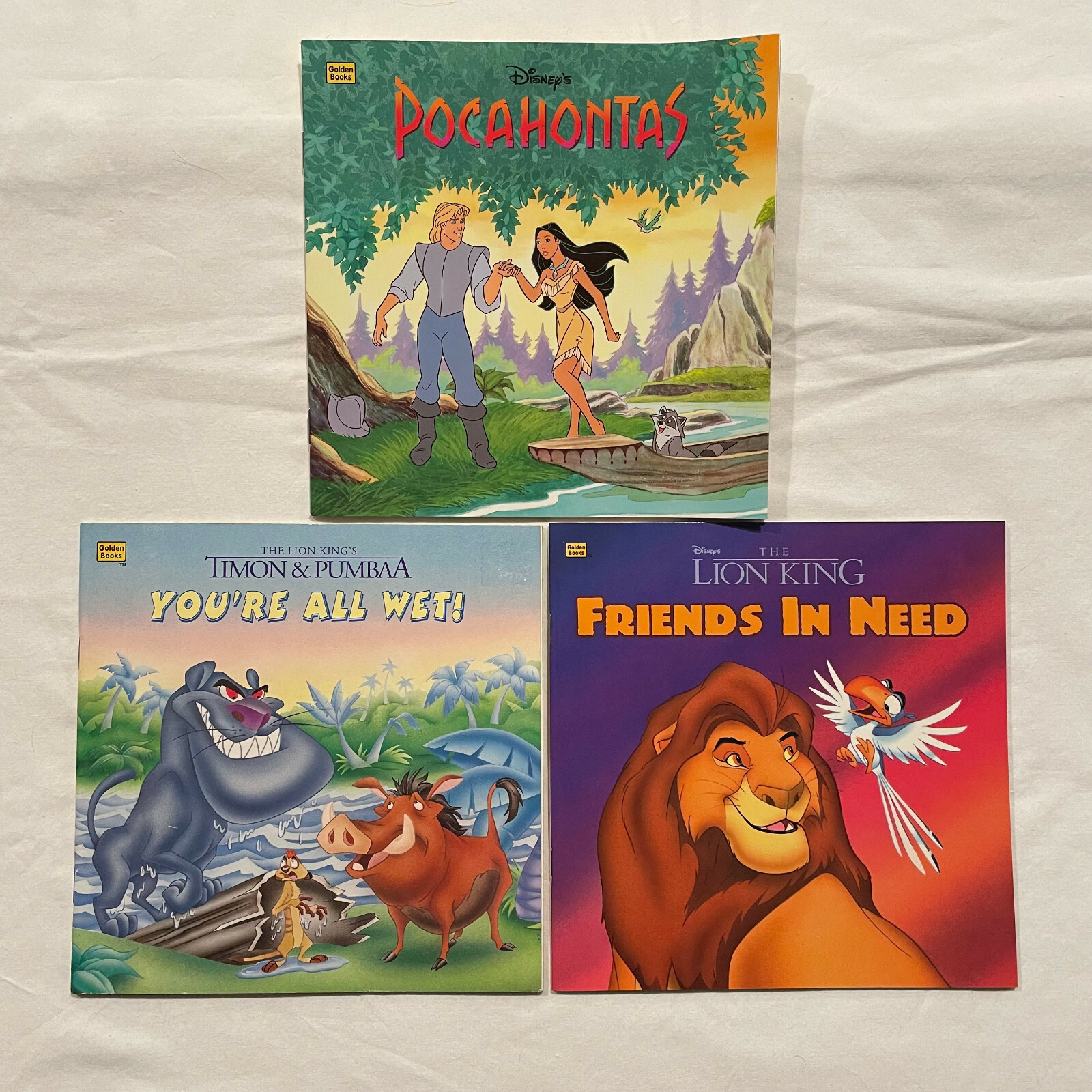 Set of 3 Disney Golden Look-Look Books from 1994 to 1996 | eBay
