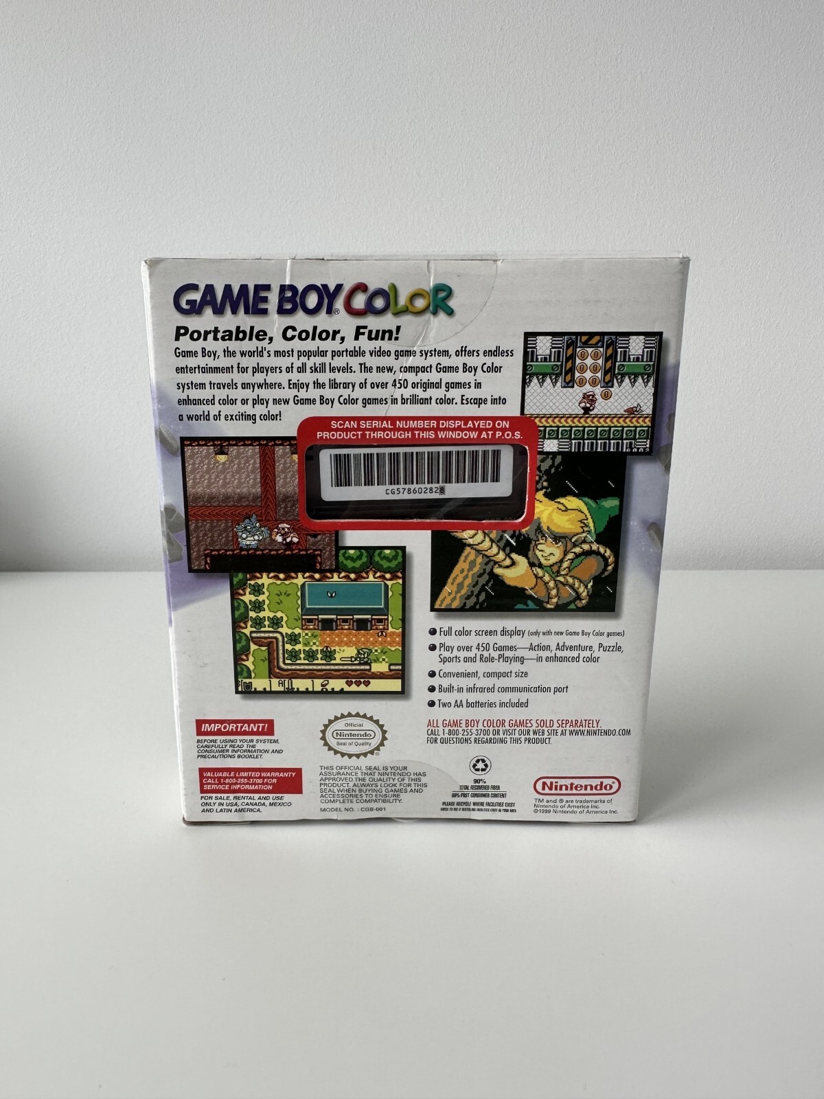 NINTENDO GAMEBOY COLOR ATOMIC PURPLE - BRAND NEW SEALED NEVER PLAYED ...