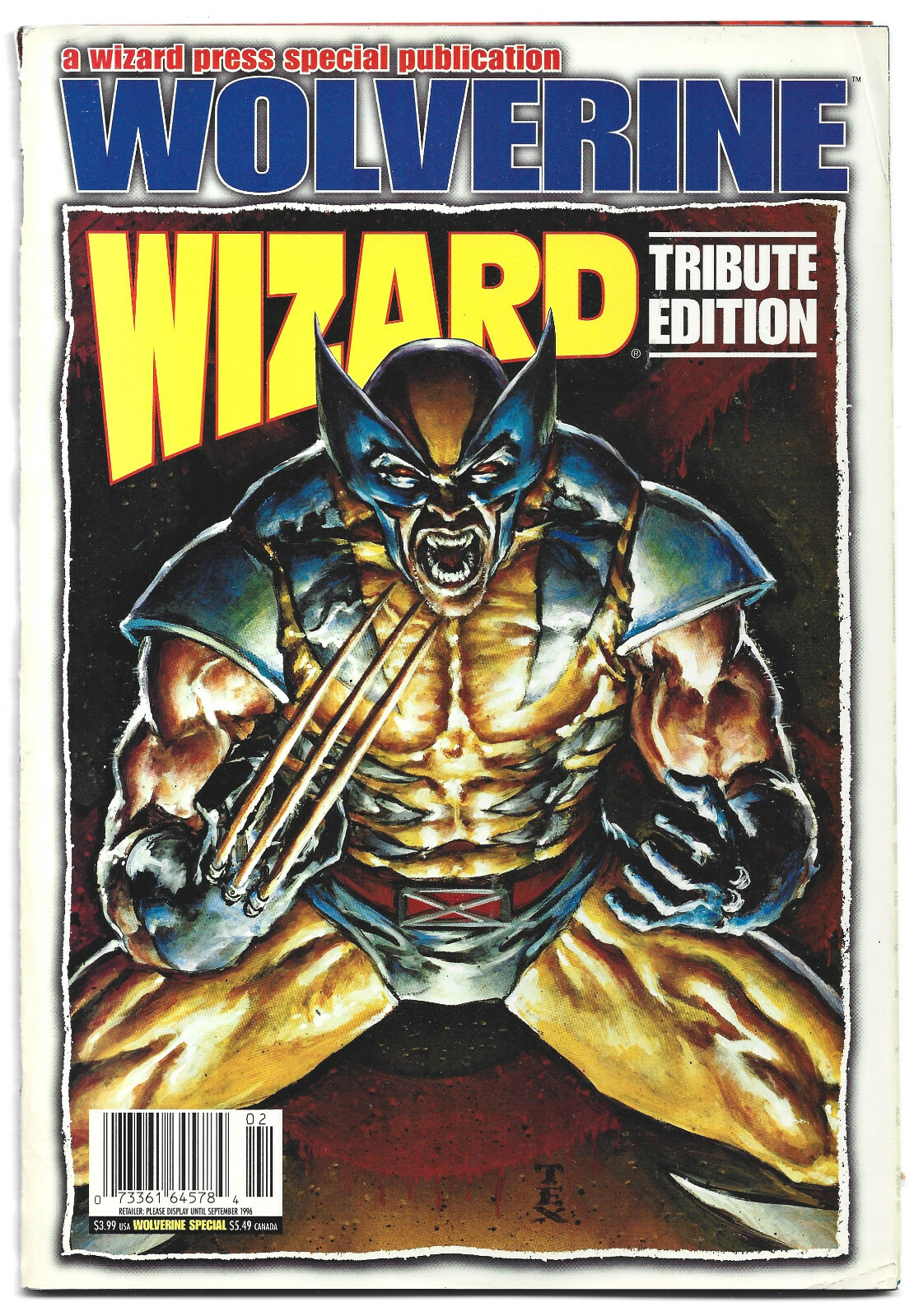 WIZARD WOLVERINE TRIBUTE EDITION (1996) Gareb Shamus Mark Texiera X-Men ...