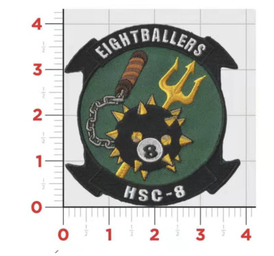 NAVY HSC-8 EIGHTBALLERS HOOK & LOOP EMBROIDERED PATCH | eBay