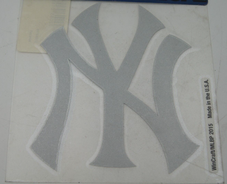 Reflective Decal New York Yankee Wincraft MLB Perfect Cut Gray Decal 5 ...