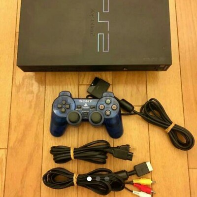 Sony PlayStation 2 PS2 BB Pack Midnight Blue Console USED F/S JAPAN ...