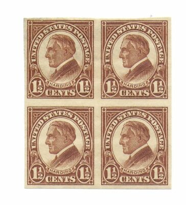 STAMP US SCOTT 576 "'Harding" 1 1/2 CENT MH 1925 BLOCK OF 4 | eBay