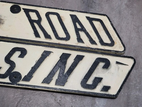 Vintage Cast Iron Railroad Crossing Sign # 460-6 Crossbuck Embossed ...