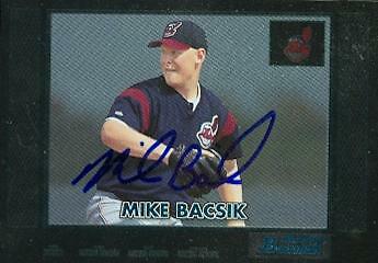 Mike Bacsik autographed Baseball Card (Cleveland Indians) 2000 Bowman ...