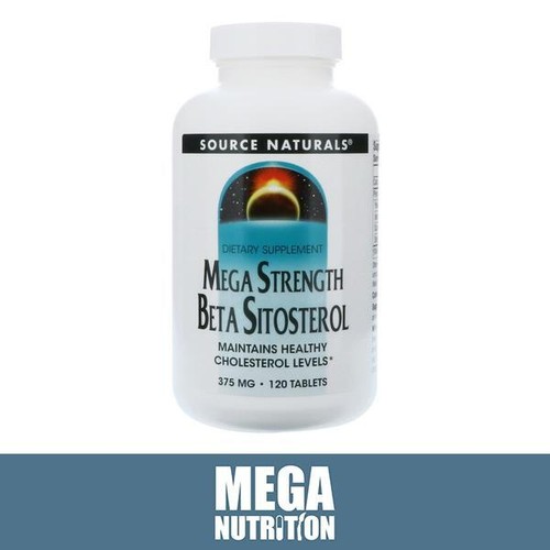 Source Naturals High Strength Beta-Sitosterol Plant Sterols 375mg 120 ...